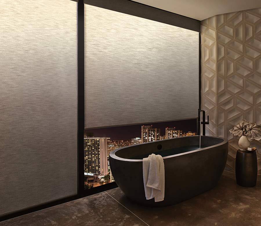 Aura Illuminated Shades | Skyline | LED Shades | Light Up Blinds